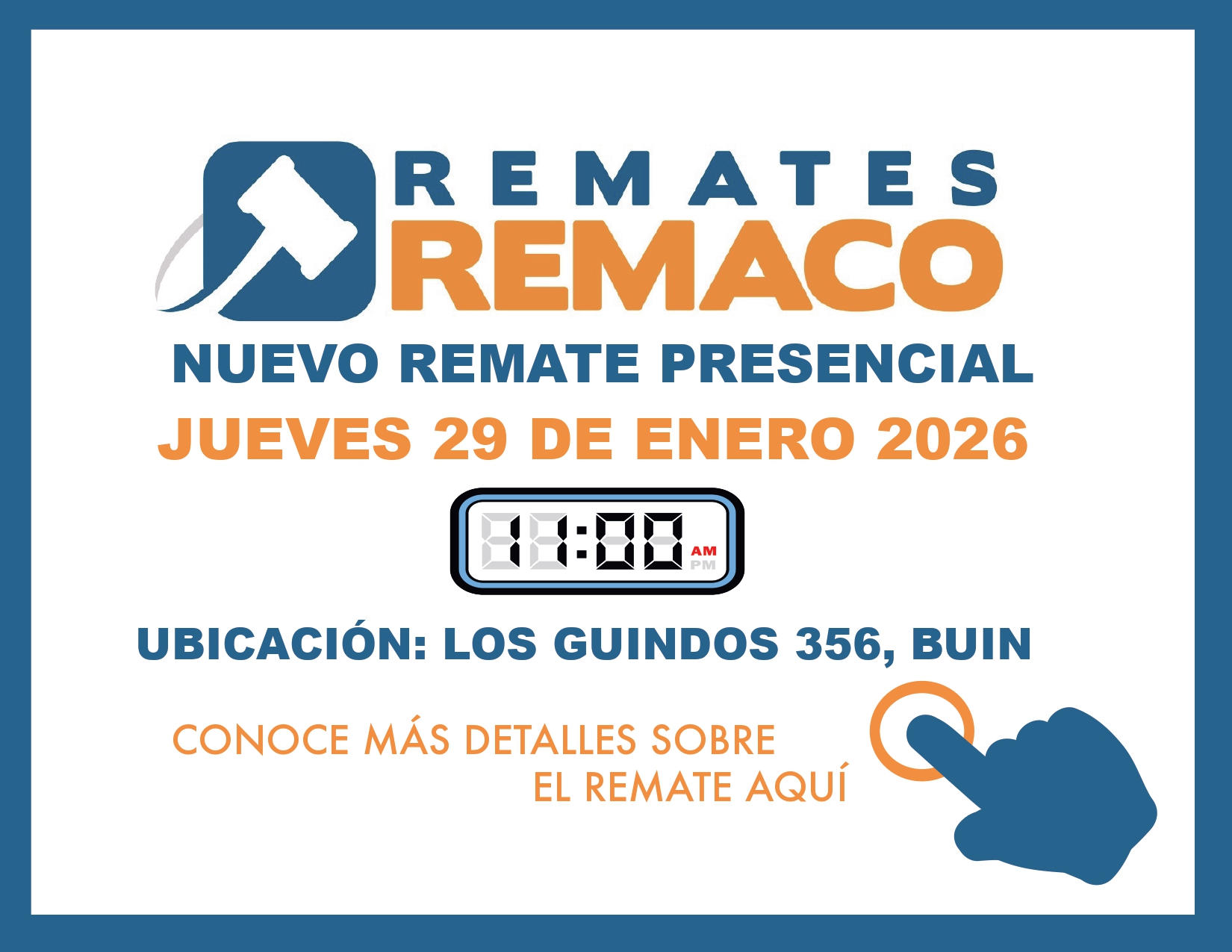 NUEVA FECHA DE REMATE – Remate Remaco